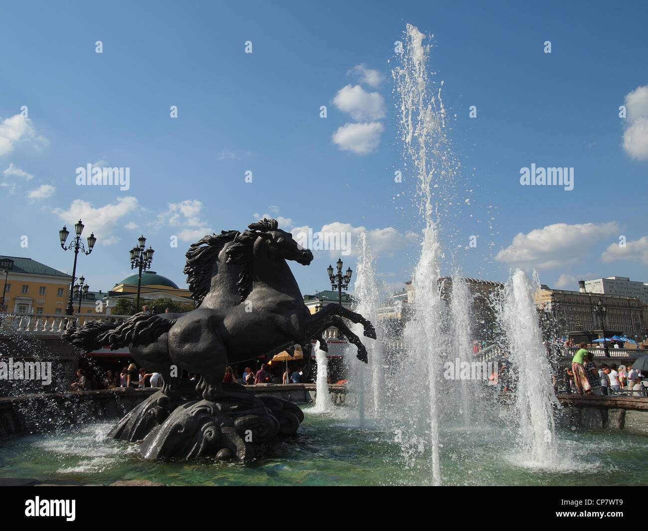 Fountain in the Alexander Garden in Moscow, Russia Stock Photo - Alamy