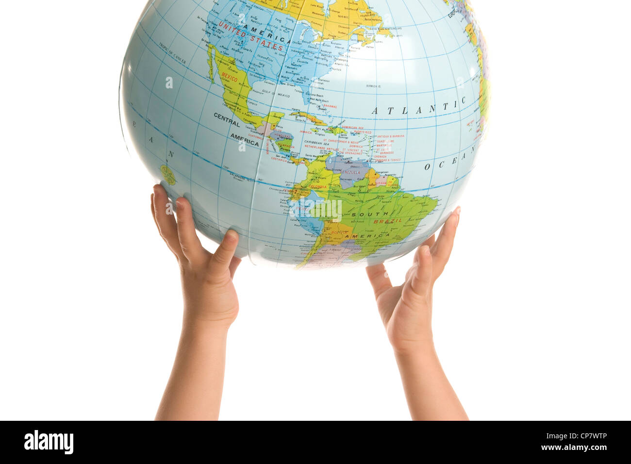 Child Holding Earth Stock Photo - Alamy