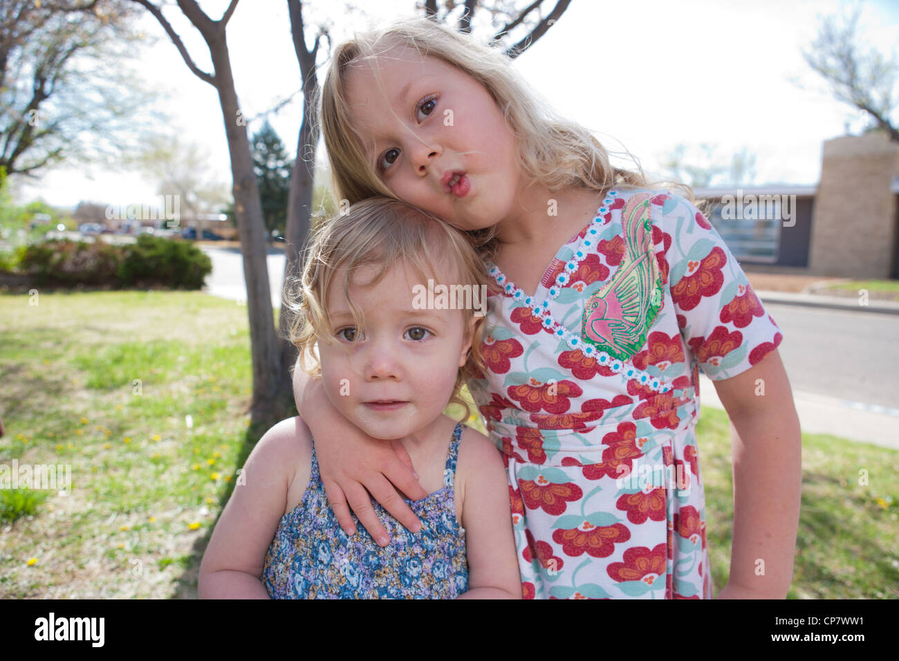 Child making funny faces hi-res stock photography and images - Alamy