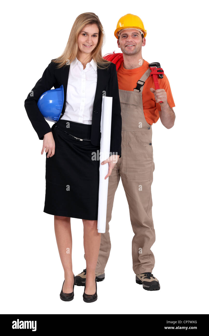 Architect and plumber Stock Photo - Alamy Architect and plumber Stock Photo - Alamy