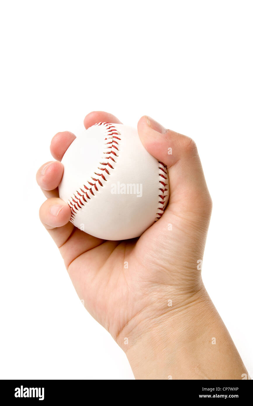 Baseball close up shot, with white background Stock Photo - Alamy