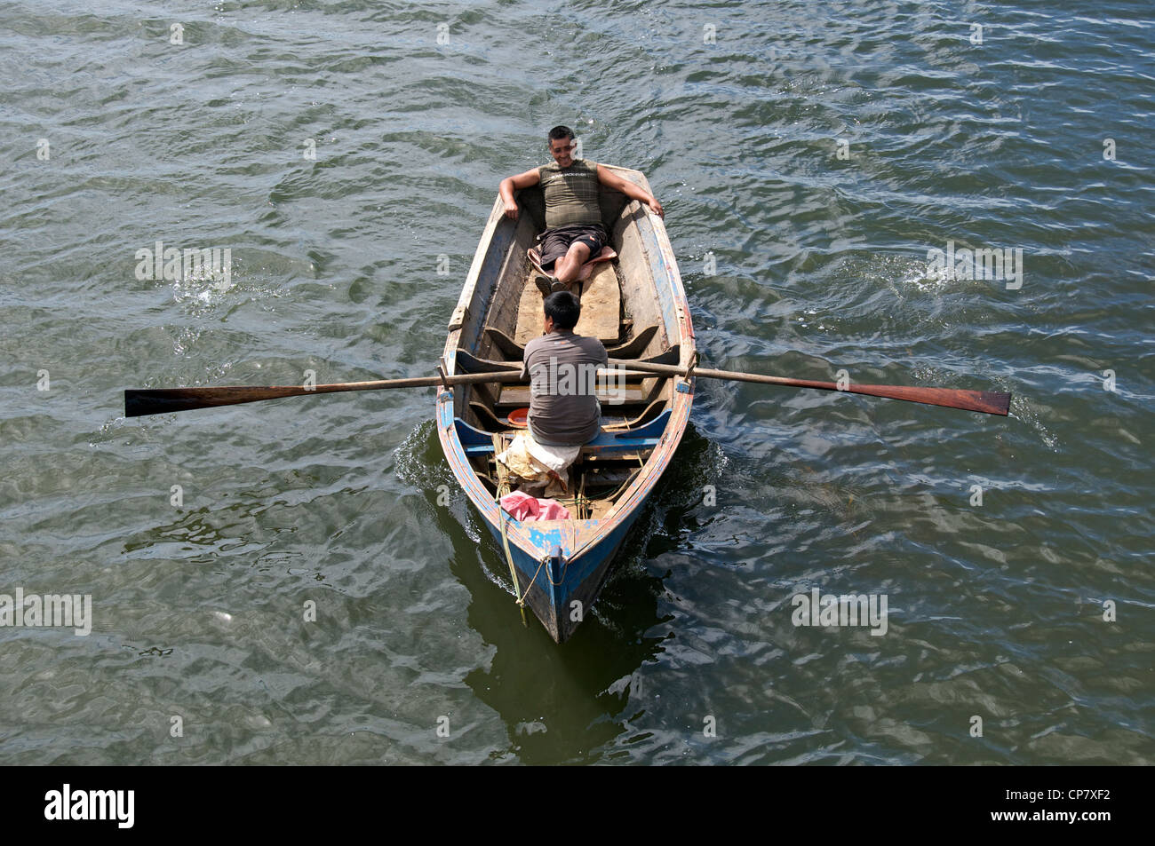 Two men in rowing boat hi-res stock photography and images - Alamy