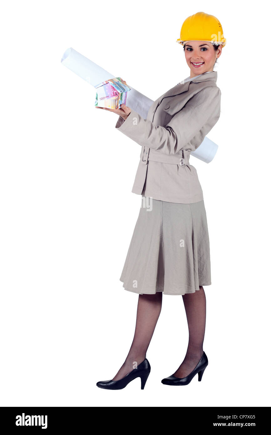 Lady factory worker Cut Out Stock Images & Pictures - Alamy