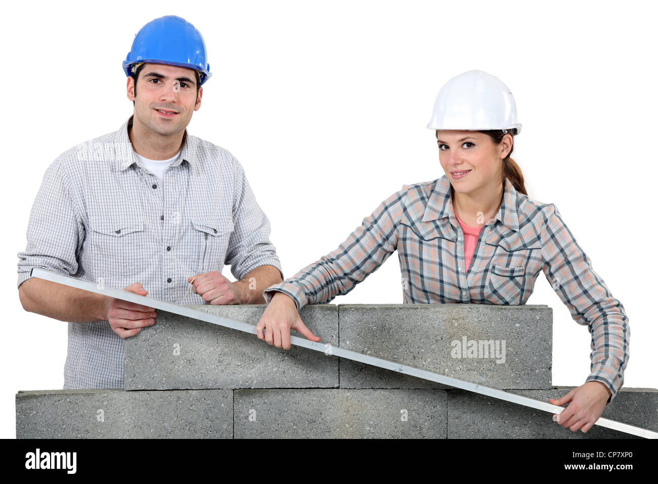 Male bricklayers hi-res stock photography and images - Alamy