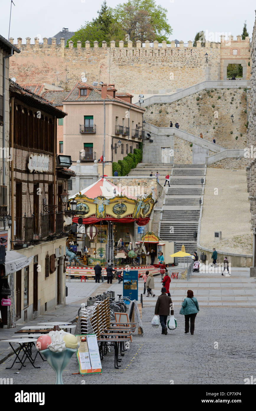 Segovia spain carousel merry go round hi-res stock photography and ...