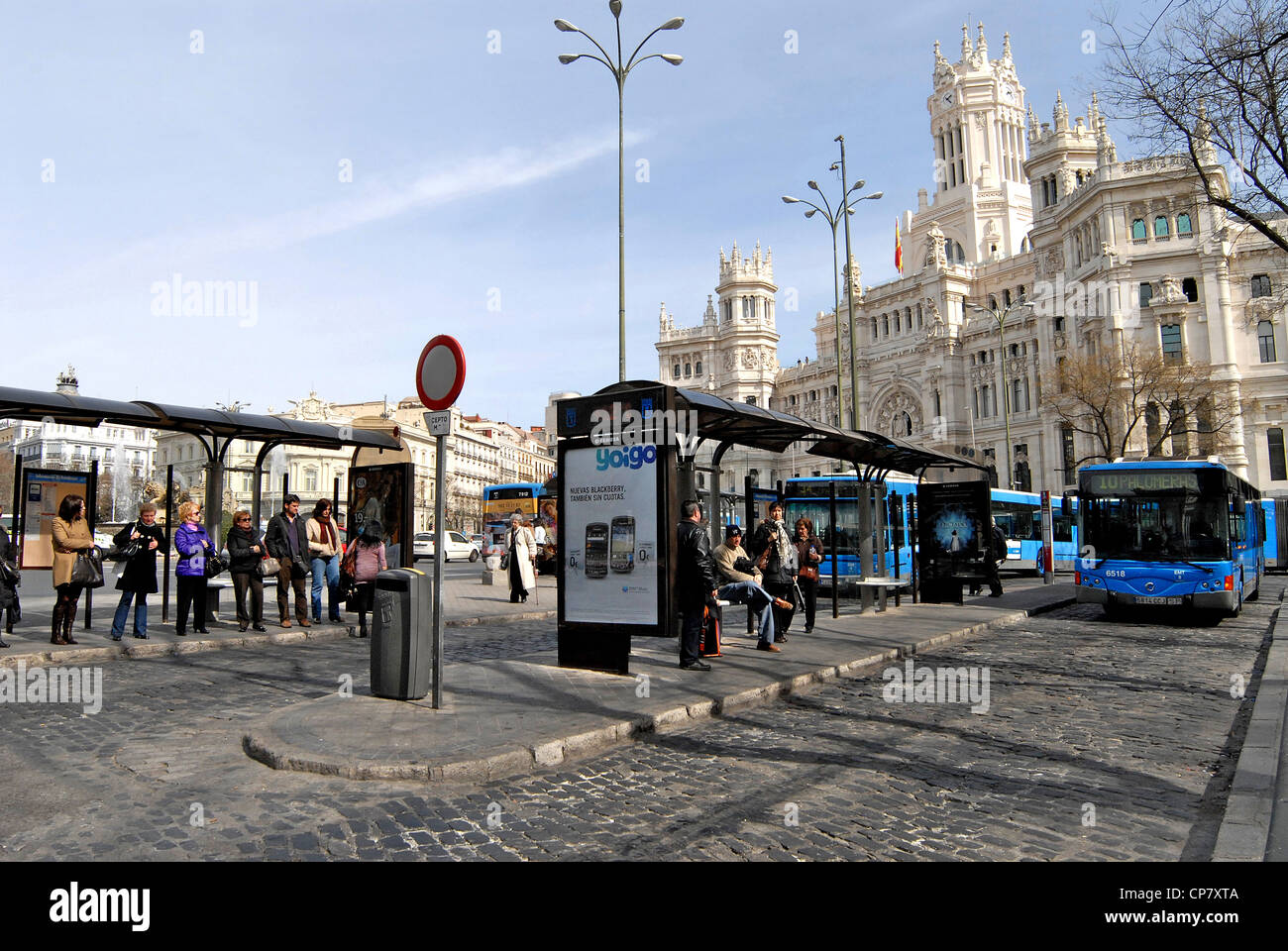 bus station Madrid Spain Stock Photo - Alamy