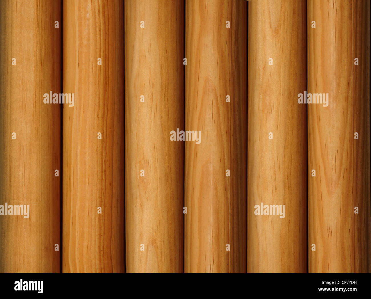 Wooden poles forming a background texture Stock Photo - Alamy