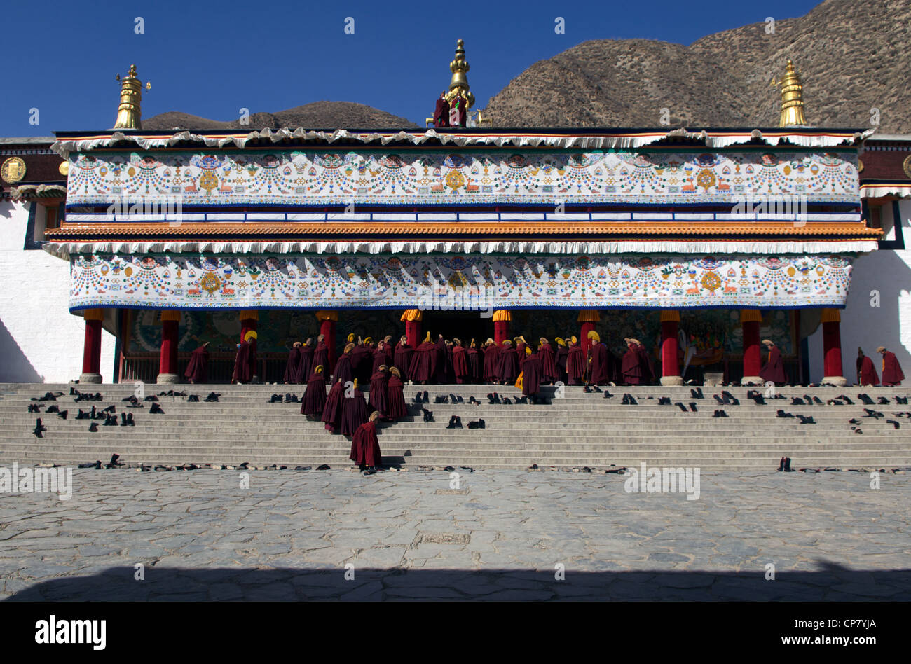 Labrang Monastery during Tibetan New Year celebrations, Gansu Province ...
