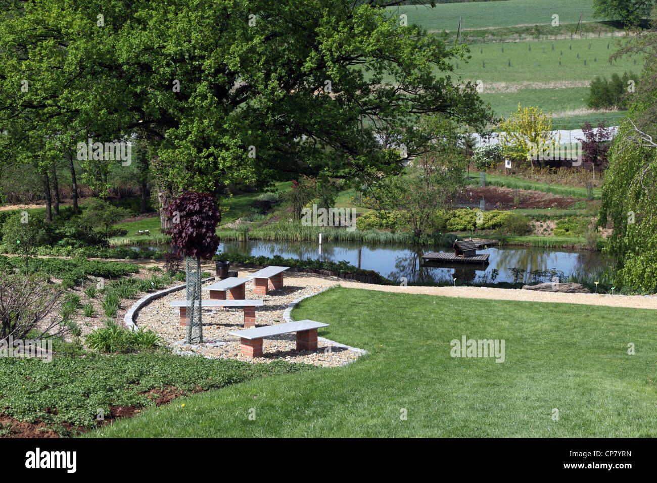 Arboretum in spring Stock Photo - Alamy