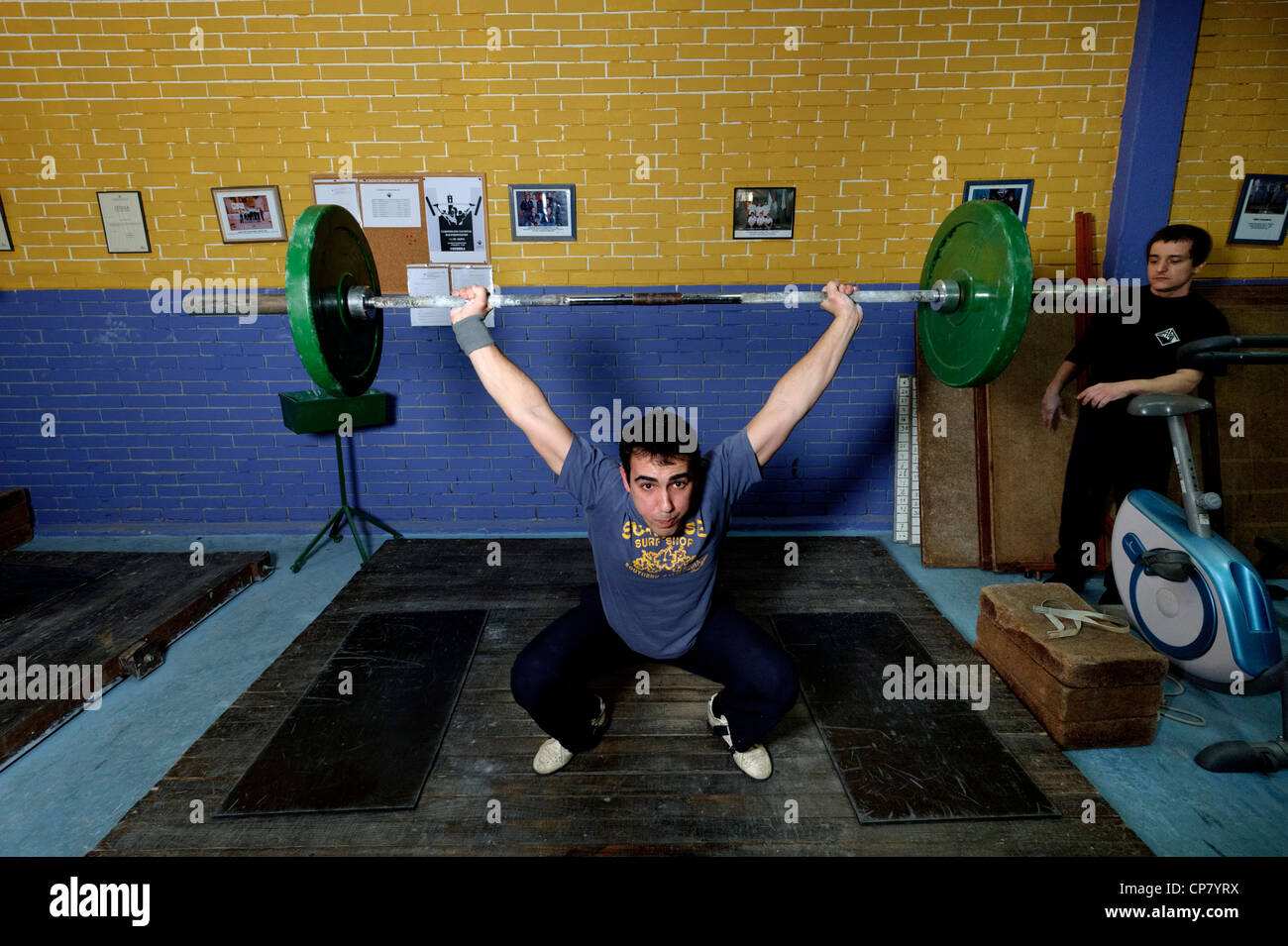 Olympic weightlifting gymnasium hi-res stock photography and images - Alamy