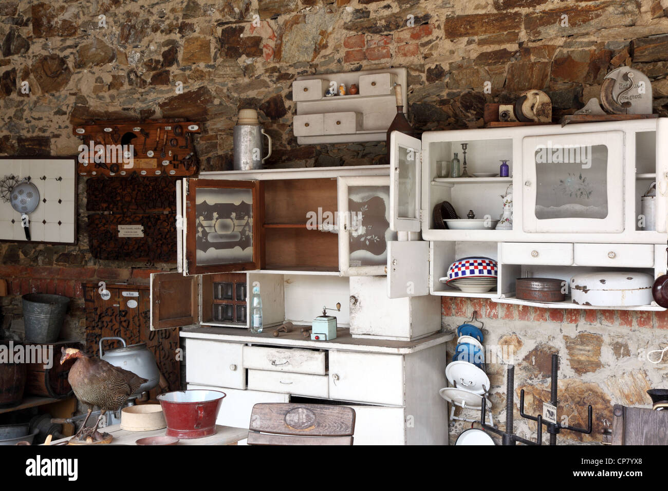 Old kitchen with ancient utensils Stock Photo - Alamy