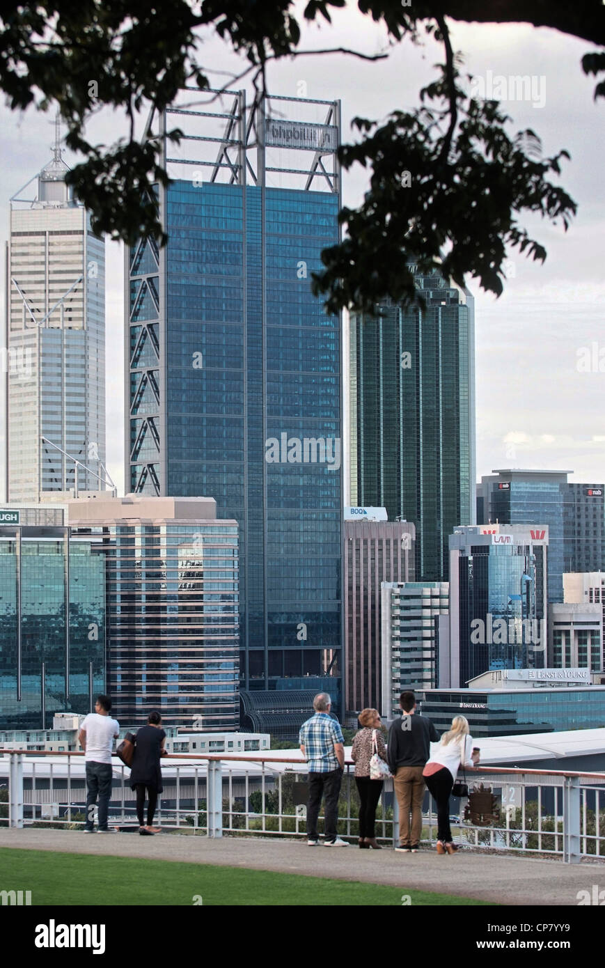 AUSTRALIA Western Australia Perth skyline. Central Business District ...