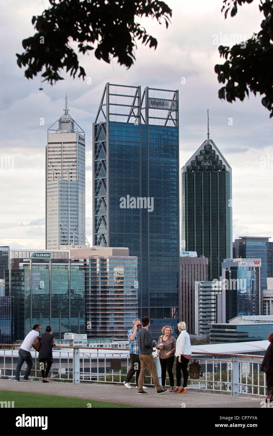 AUSTRALIA Western Australia Perth skyline. Central Business District ...