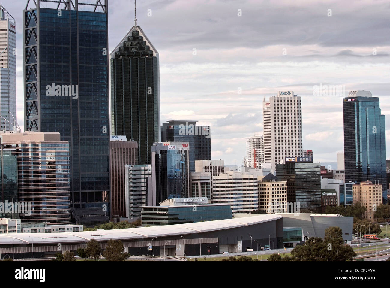 AUSTRALIA Western Australia Perth skyline. Central Business District ...
