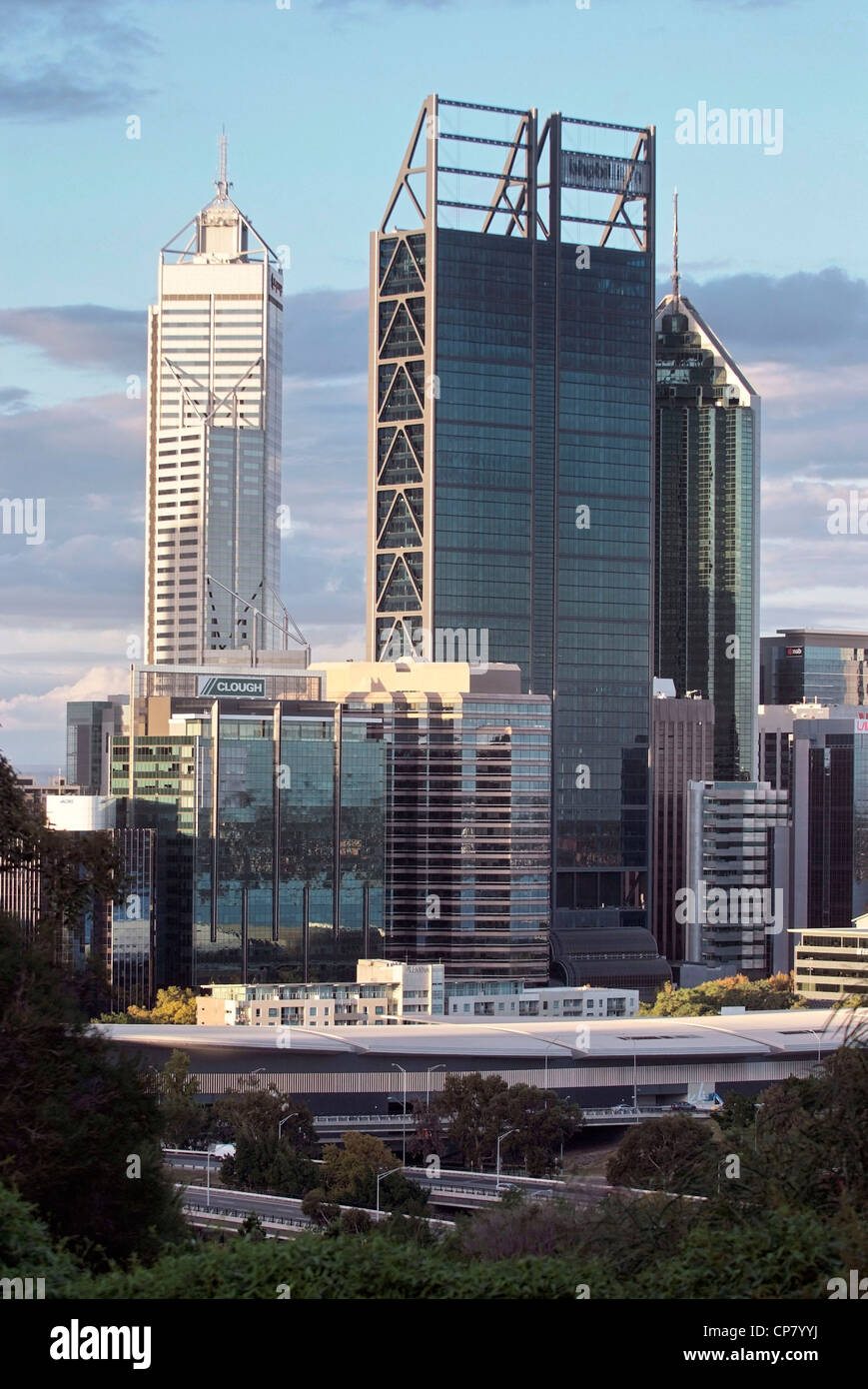 AUSTRALIA Western Australia Perth skyline. Central Business District ...