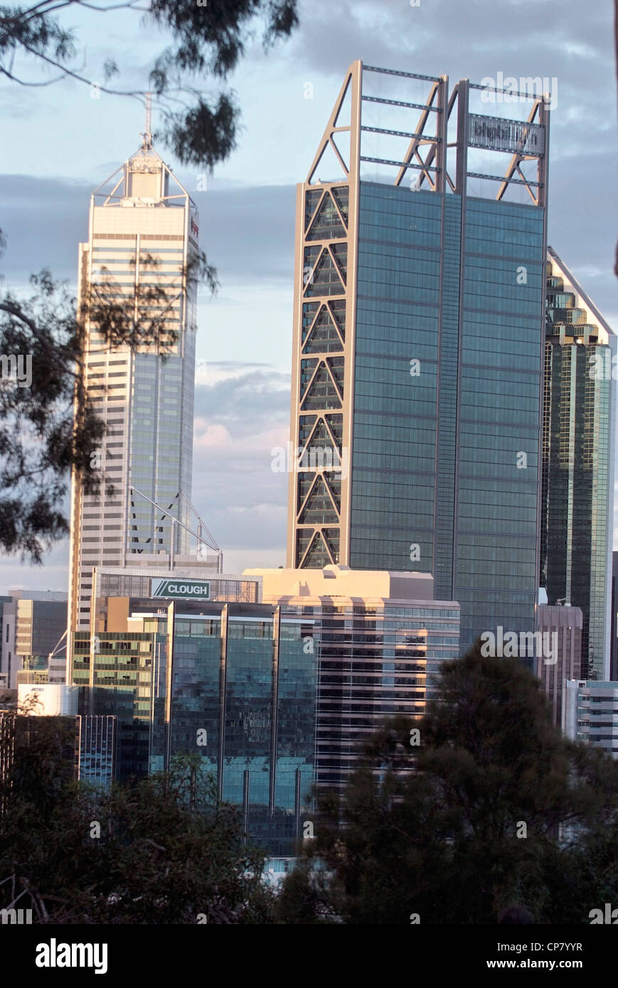 AUSTRALIA Western Australia Perth skyline. Central Business District ...