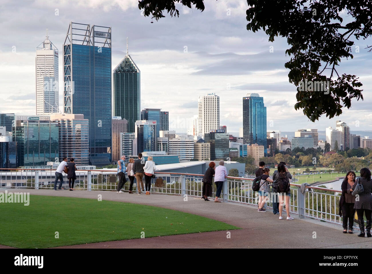 AUSTRALIA Western Australia Perth skyline. Central Business District ...