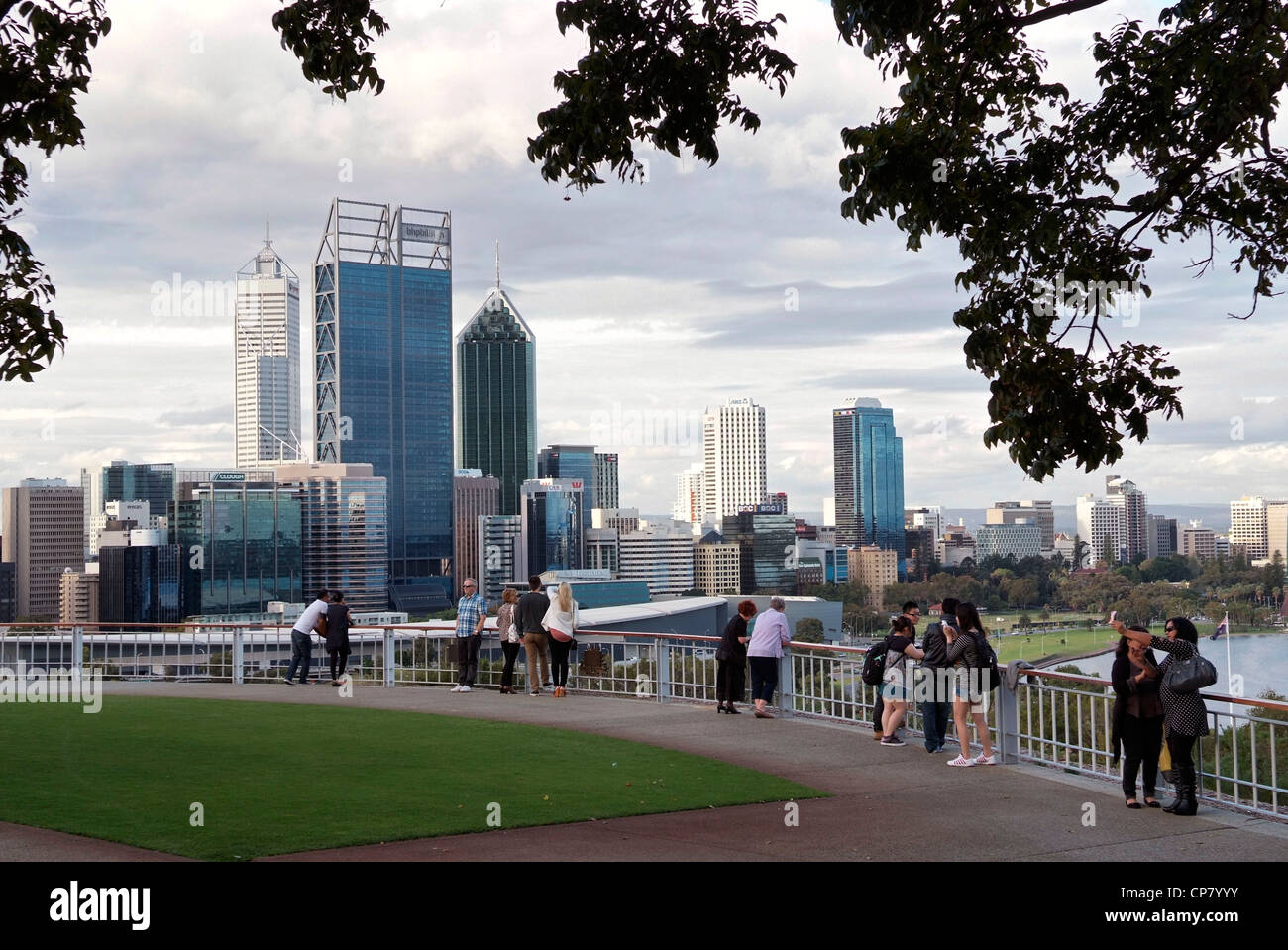 AUSTRALIA Western Australia Perth skyline. Central Business District ...