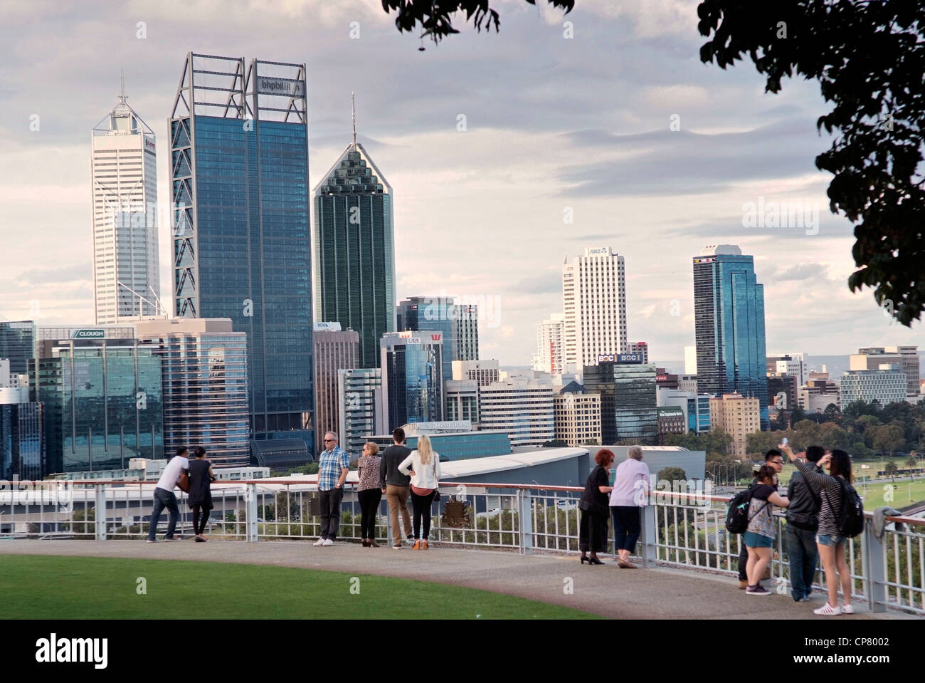 AUSTRALIA Western Australia Perth skyline. Central Business District ...