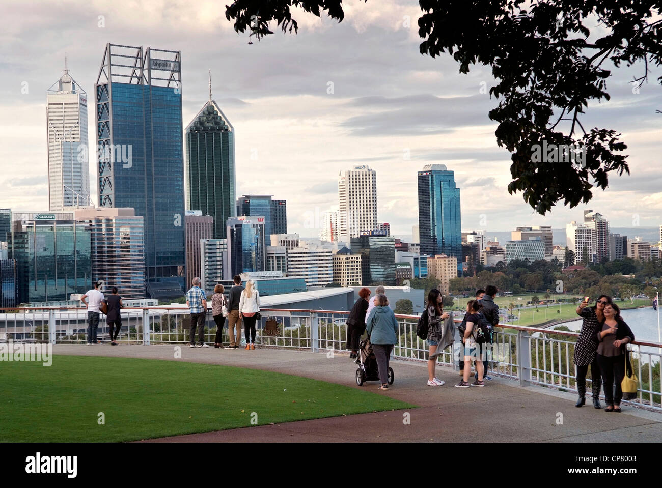 AUSTRALIA Western Australia Perth skyline. Central Business District ...