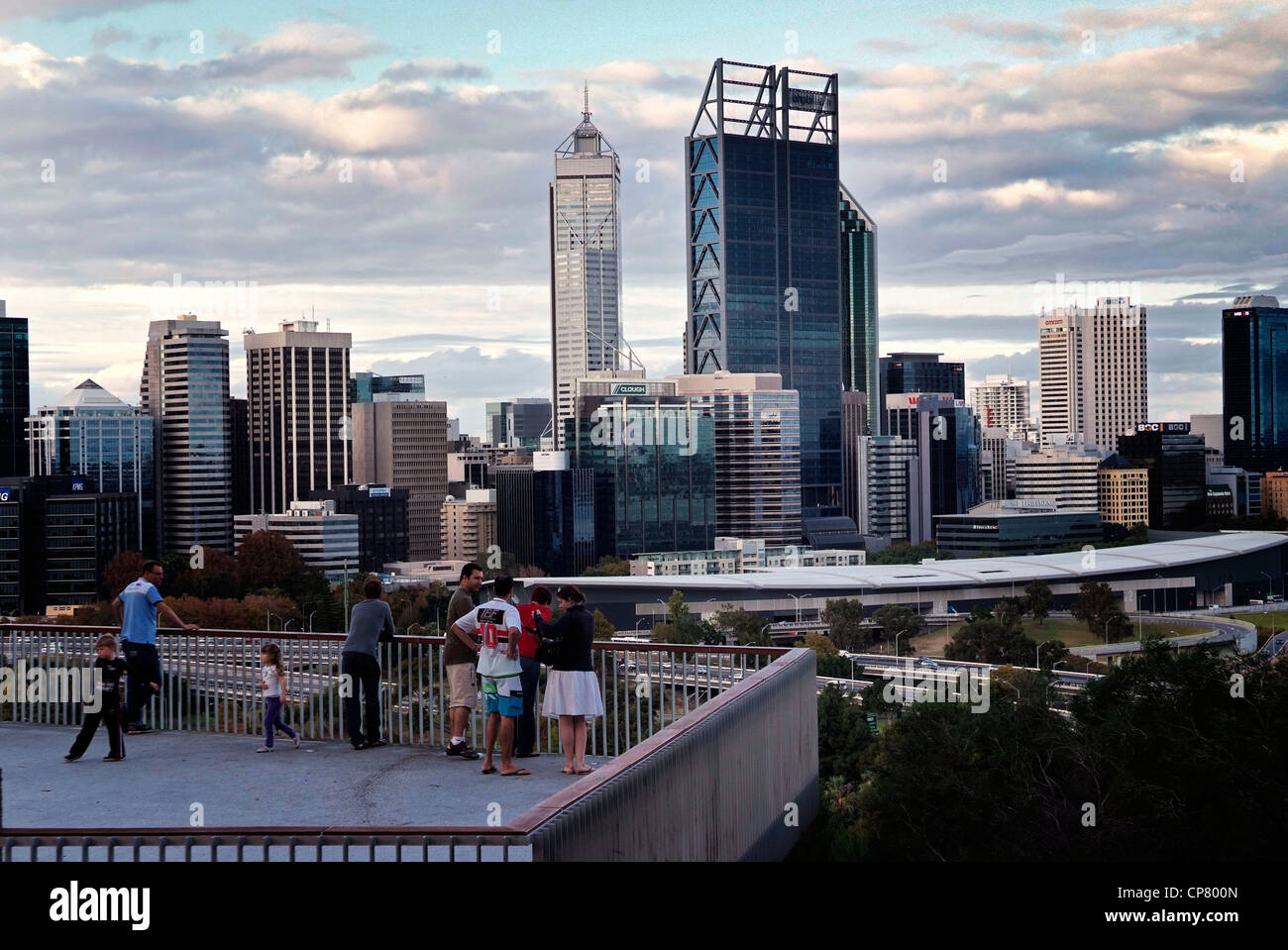AUSTRALIA Western Australia Perth skyline. Central Business District ...