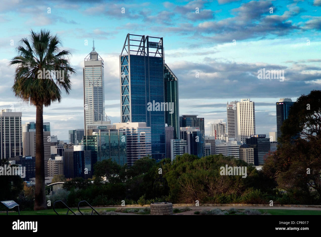 AUSTRALIA Western Australia Perth skyline. Central Business District ...