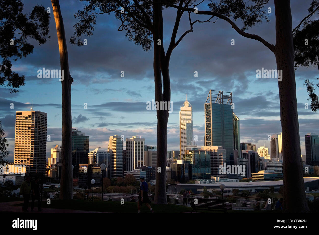 AUSTRALIA Western Australia Perth skyline. Central Business District ...