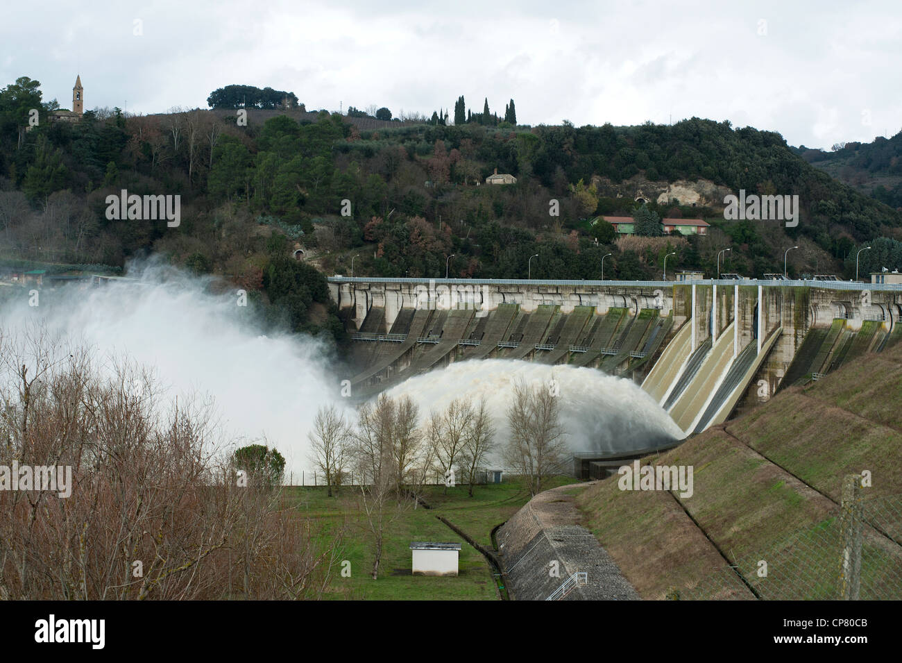 Corbara Dam Overflow. Corbara, Terni Province, Umbria, Italy Stock ... Corbara Dam Overflow. Corbara, Terni Province, Umbria, Italy Stock ...