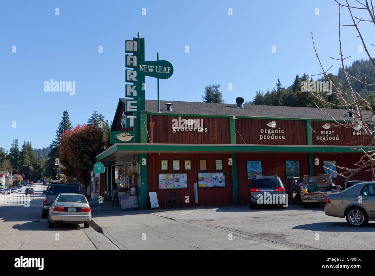 Small town market in California Stock Photo - Alamy