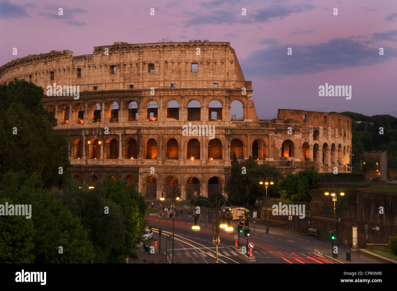 The Colosseum, Rome, Italy. Its construction started in 72 under the ...