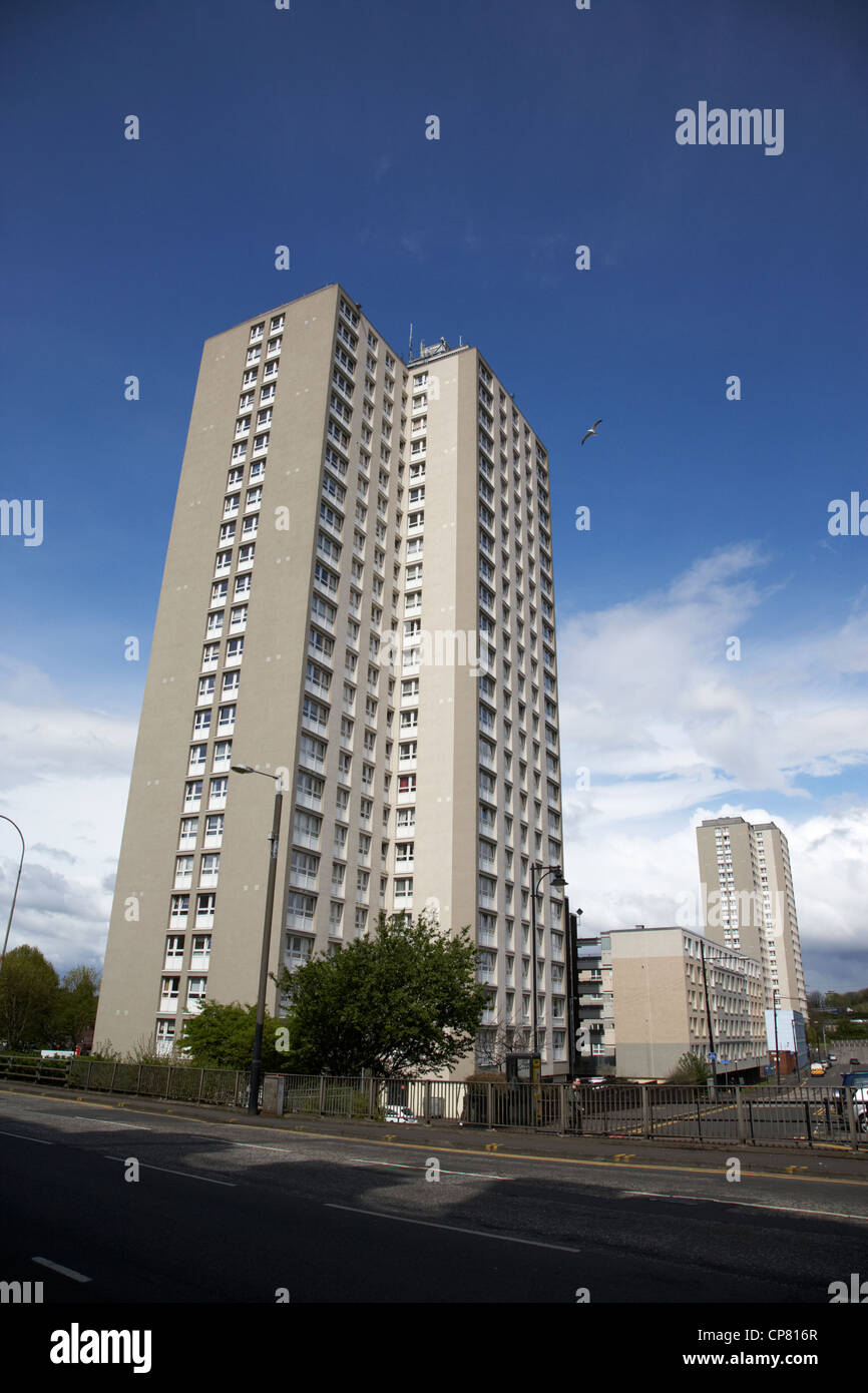 tower housing block apartments in cowcaddens Glasgow Scotland UK Stock ...