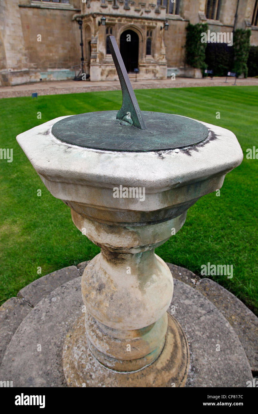 Sundial at Trinity College, Cambridge, England Stock Photo - Alamy