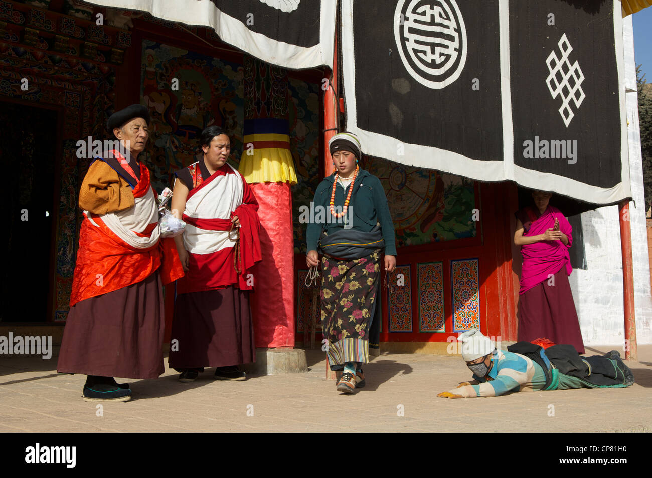 Labrang Monastery during Tibetan New Year celebrations, Gansu Province ...