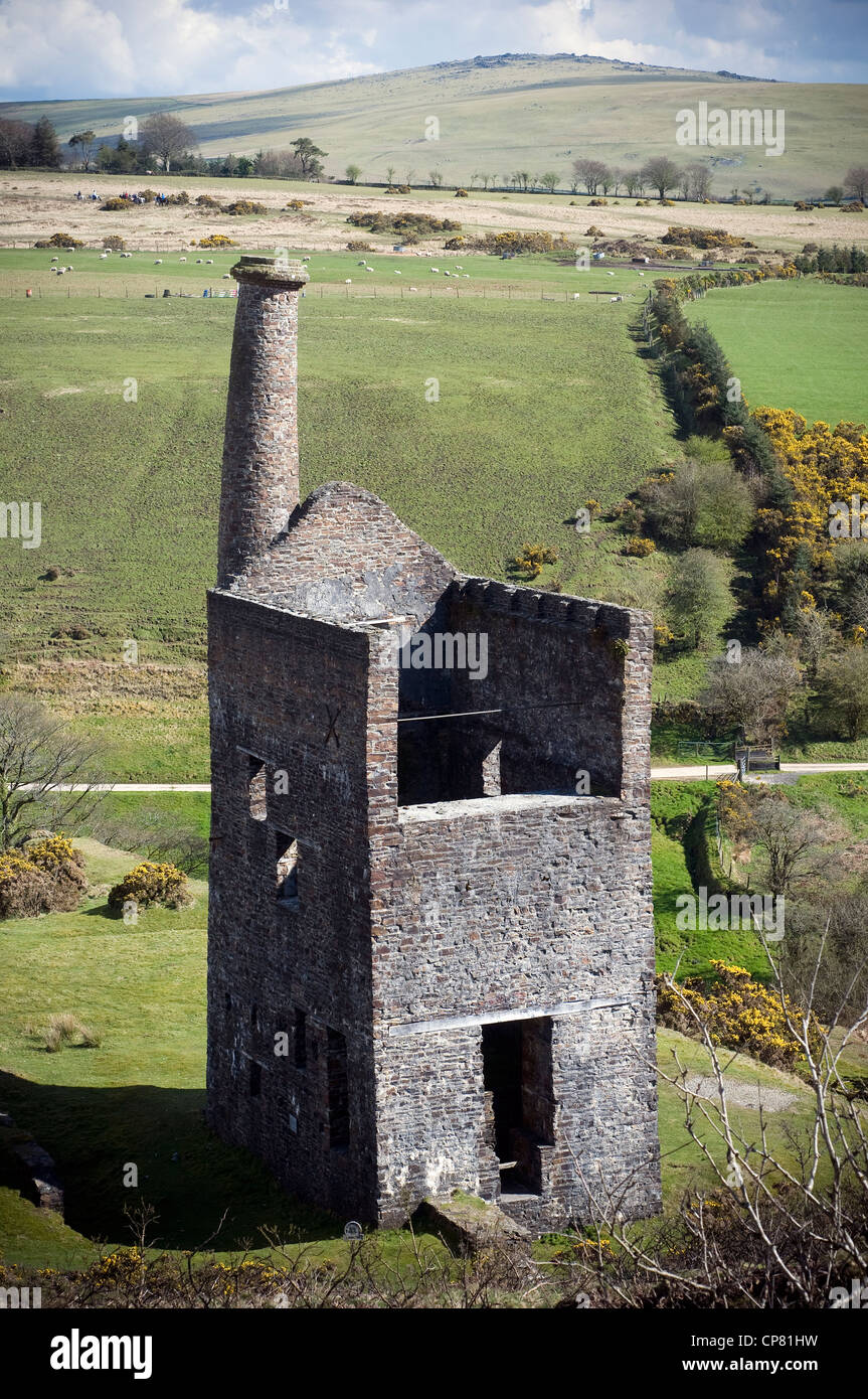 Wheal Betsy,engine house,mining on Dartmoor,Mary Tavy Stock Photo - Alamy