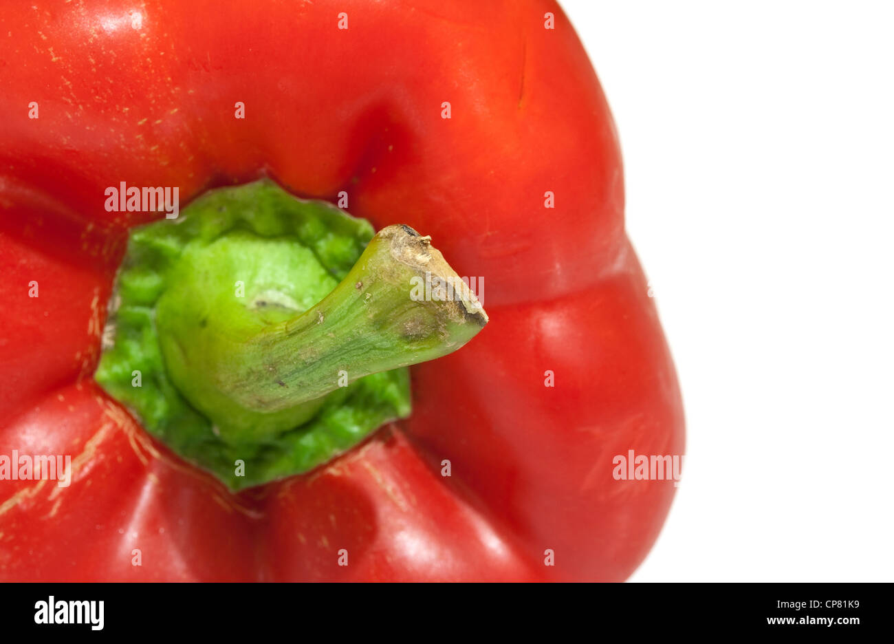 bulgarian pepper is isolated on white Stock Photo - Alamy