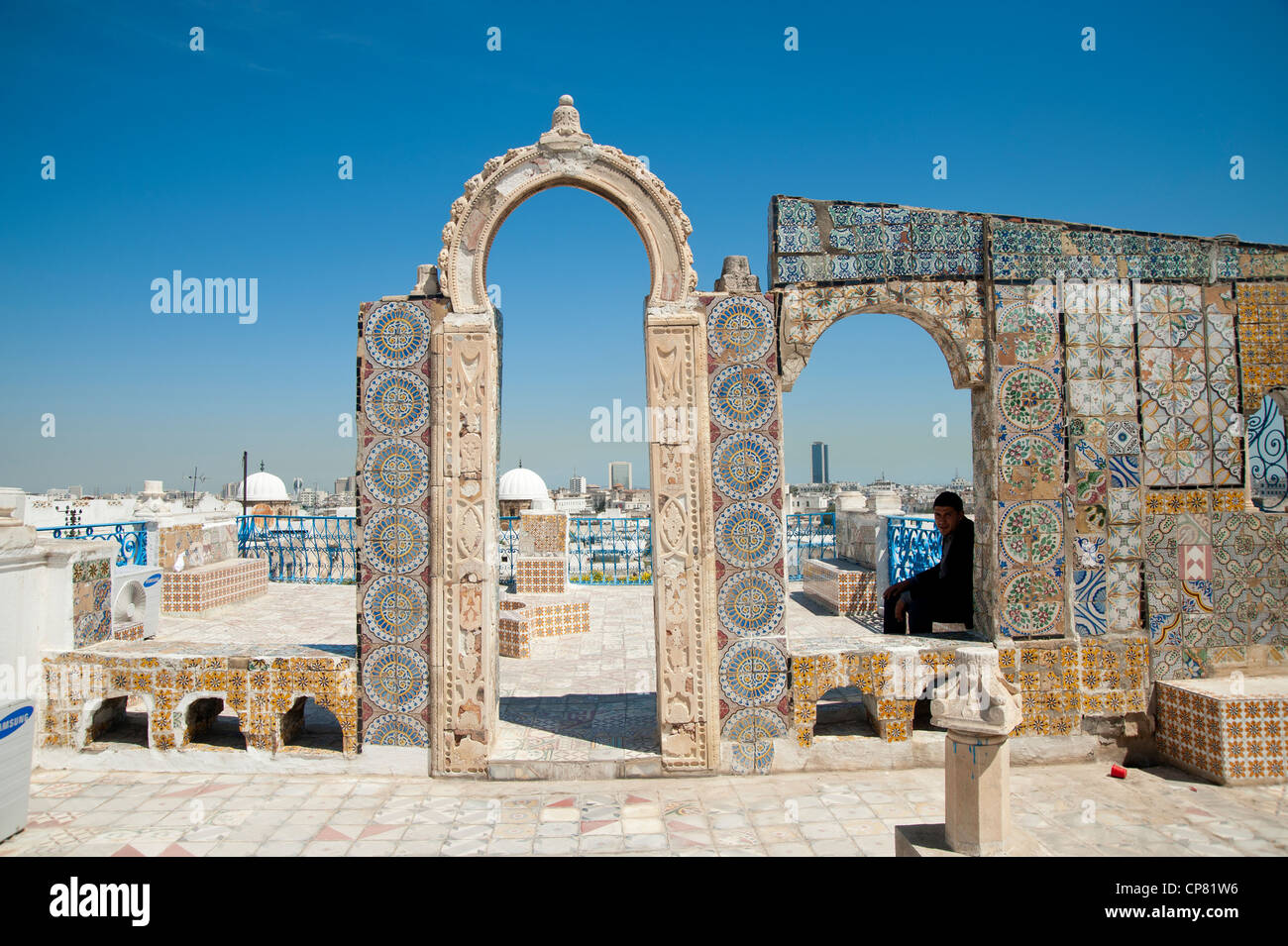 Tunis tunisia tiles terrace hi-res stock photography and images - Alamy