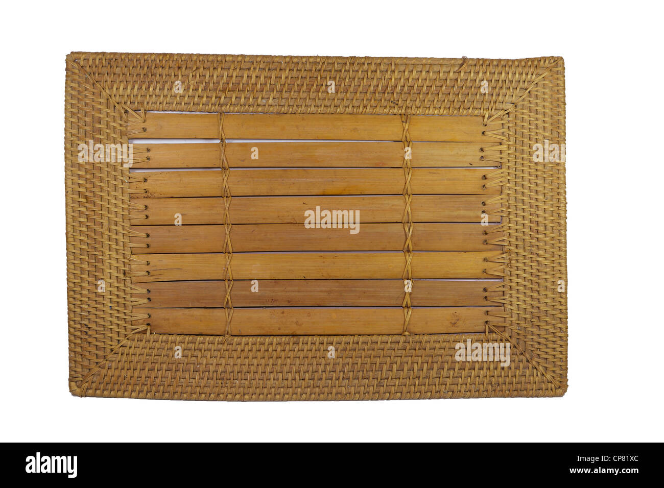 Oriental rattan mat texture Cut Out Stock Images & Pictures - Alamy