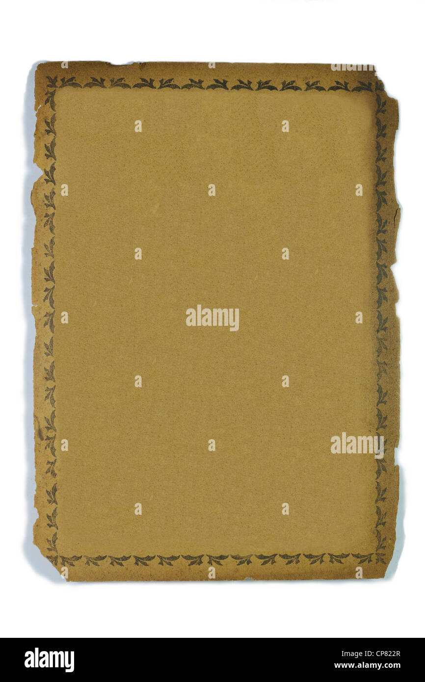 vintage, old paper decoration for background use Stock Photo - Alamy
