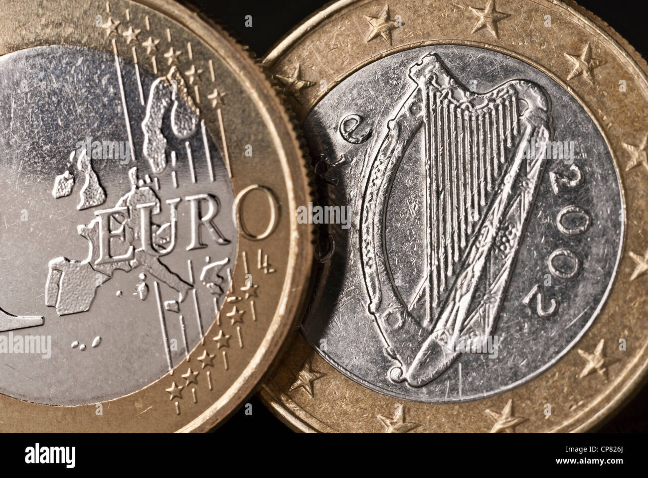 Euro coin back ireland hi-res stock photography and images - Alamy
