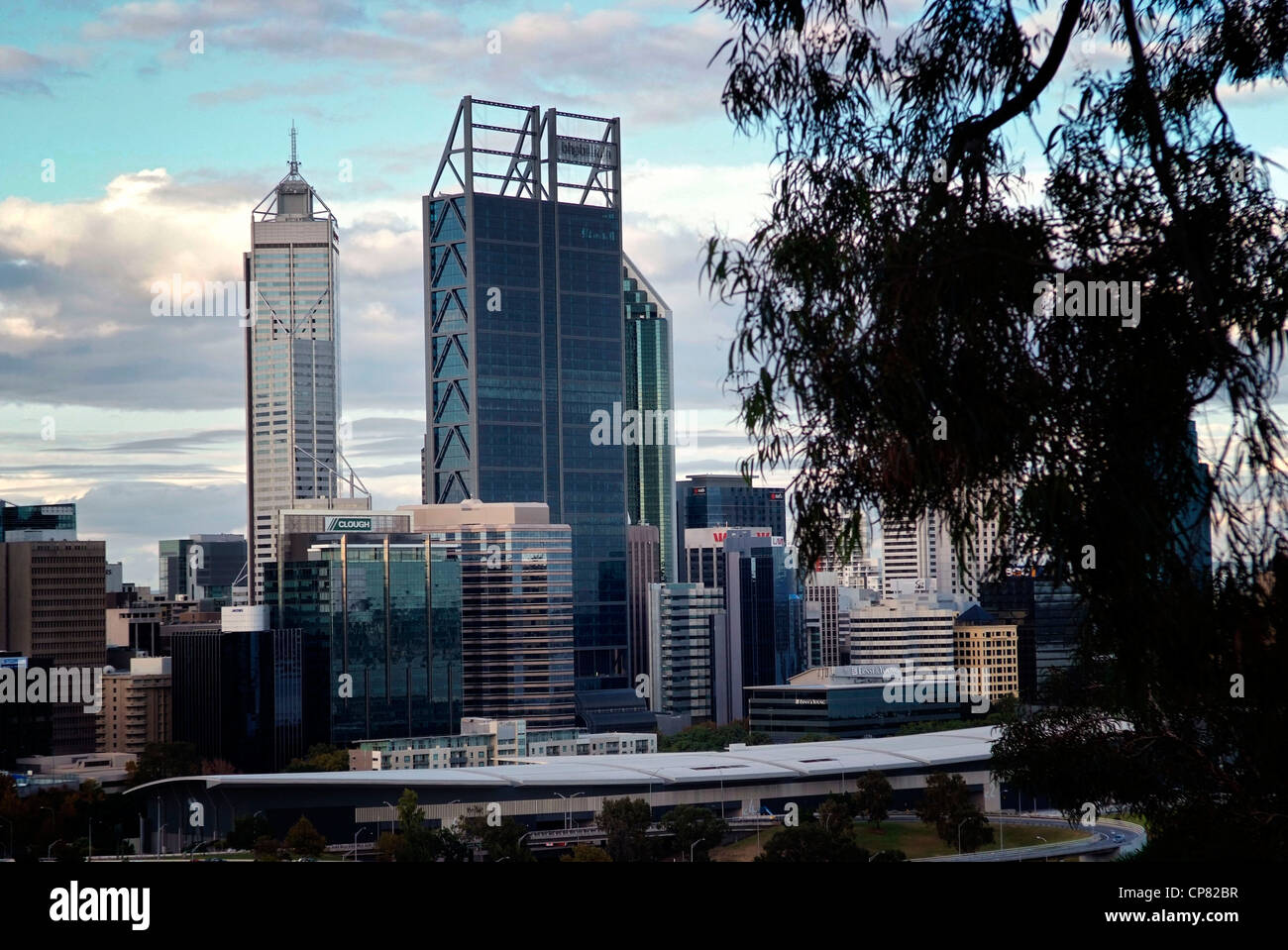 AUSTRALIA Western Australia Perth skyline. Central Business District ...