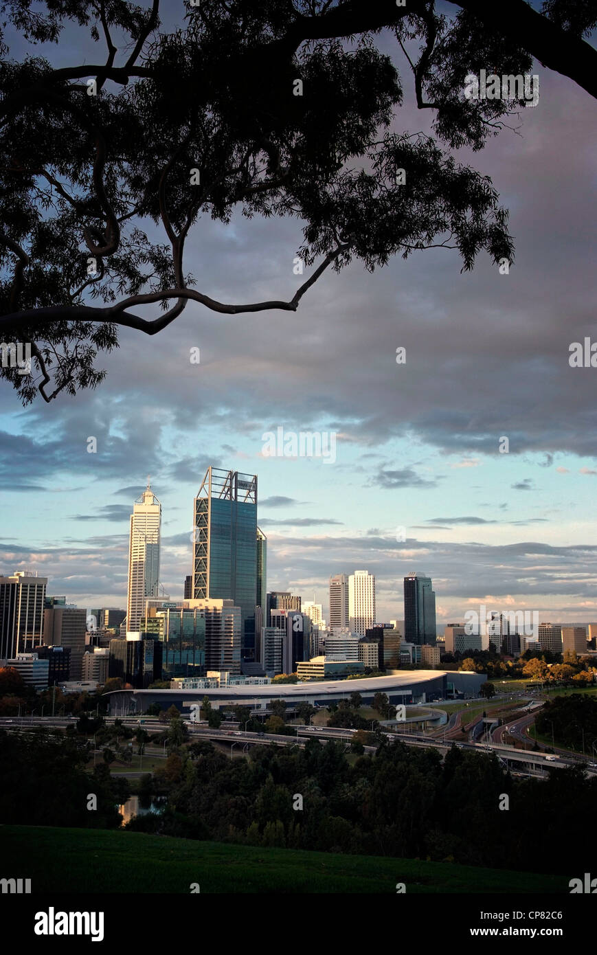 AUSTRALIA Western Australia Perth skyline. Central Business District ...