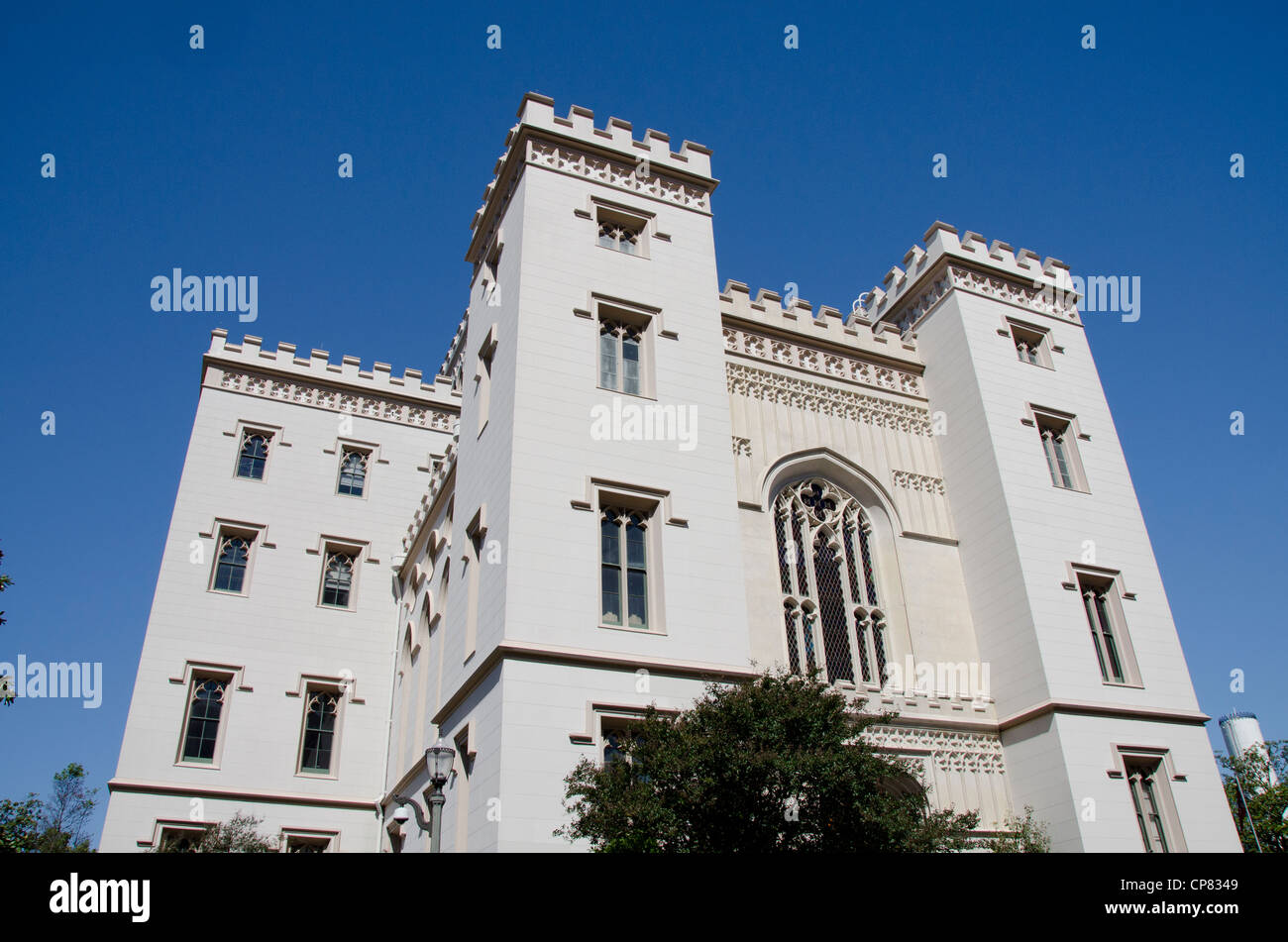 Louisiana, Baton Rouge. Louisiana Old State Capitol, circa 1847. Gothic ...