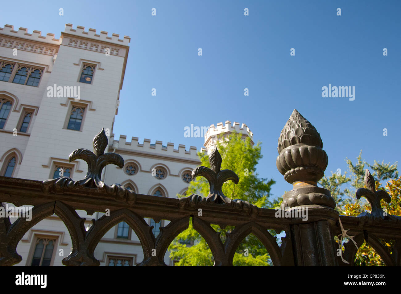 Louisiana, Baton Rouge. Louisiana Old State Capitol, circa 1847. Gothic ...