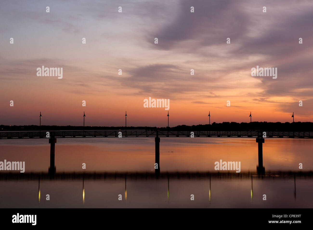 White Rock Lake Pedestrian Bridge High Resolution Stock Photography and ...