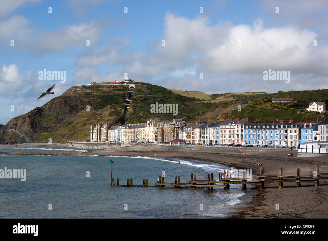 Aberystwyth seafront promenade hi-res stock photography and images - Alamy