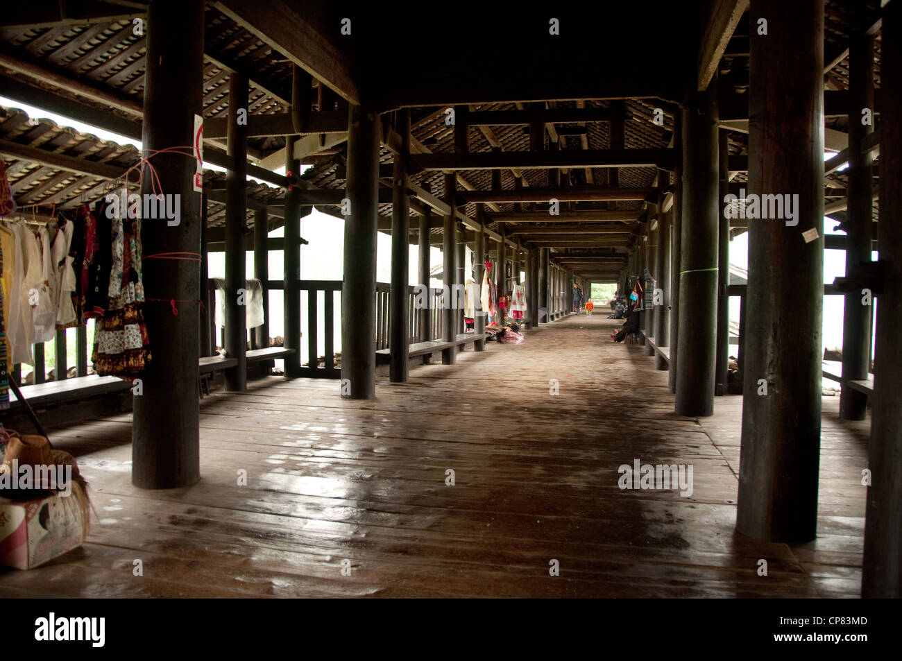 Ancient Wind and Rain Bridge, Chengyang Stock Photo - Alamy
