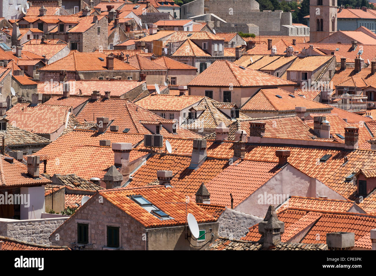 Red rooftops historic old hi-res stock photography and images - Alamy