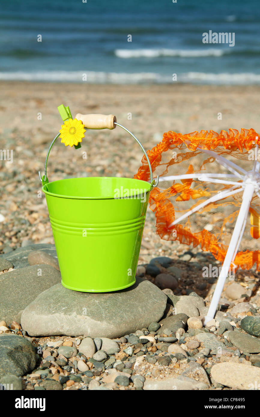 Summer vacations - relax and have fun at the beach near the blue ocean ...