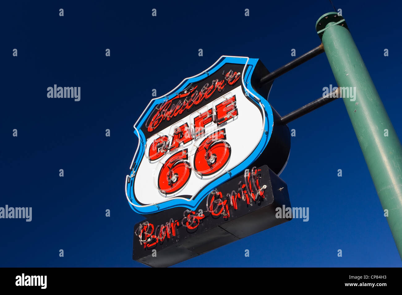 Road sign on Historic Route 66, Williams, Arizona, United States Stock ...