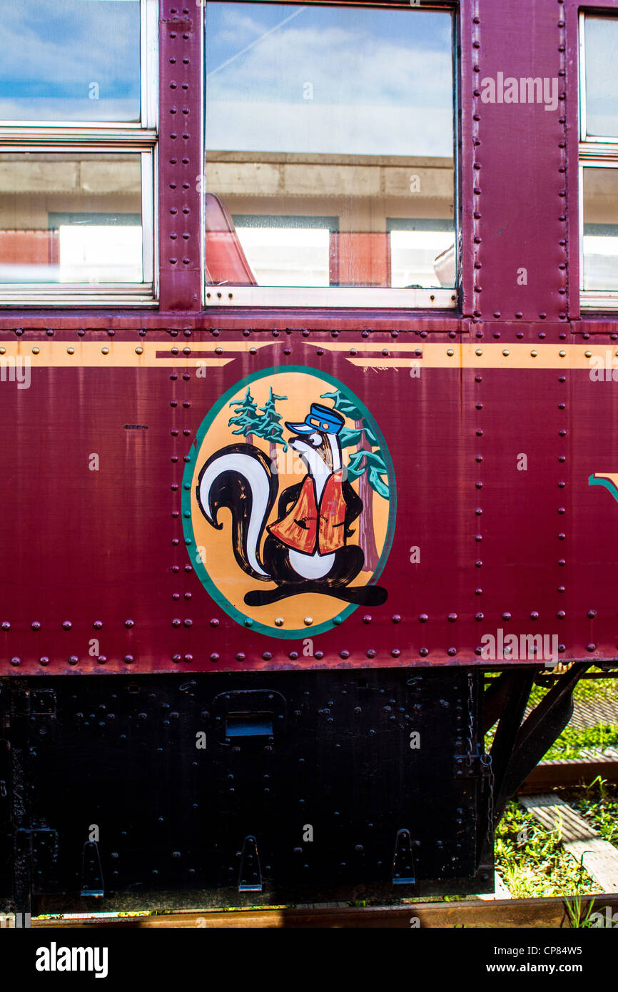 The Skunk Train in Fort Bragg California Stock Photo - Alamy